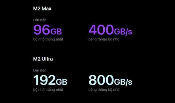 Mac Studio M2 Max - M2 Ultra chính hãng Apple, Giá rẻ | Trả Góp 0%