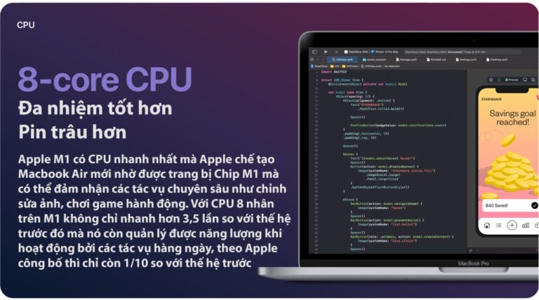 Macbook Pro M1 chính hãng Apple, Trả góp 0%